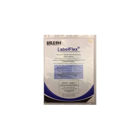 Belden LABELFLEX LABEL PACK FOR, CABLE TIE-ON (MIN OD 0.39), LABEL 1002460 | Zoro